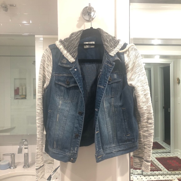 Gentle Fawn | Jackets & Coats | Gentle Fawn Jean Jacket With Hood ...